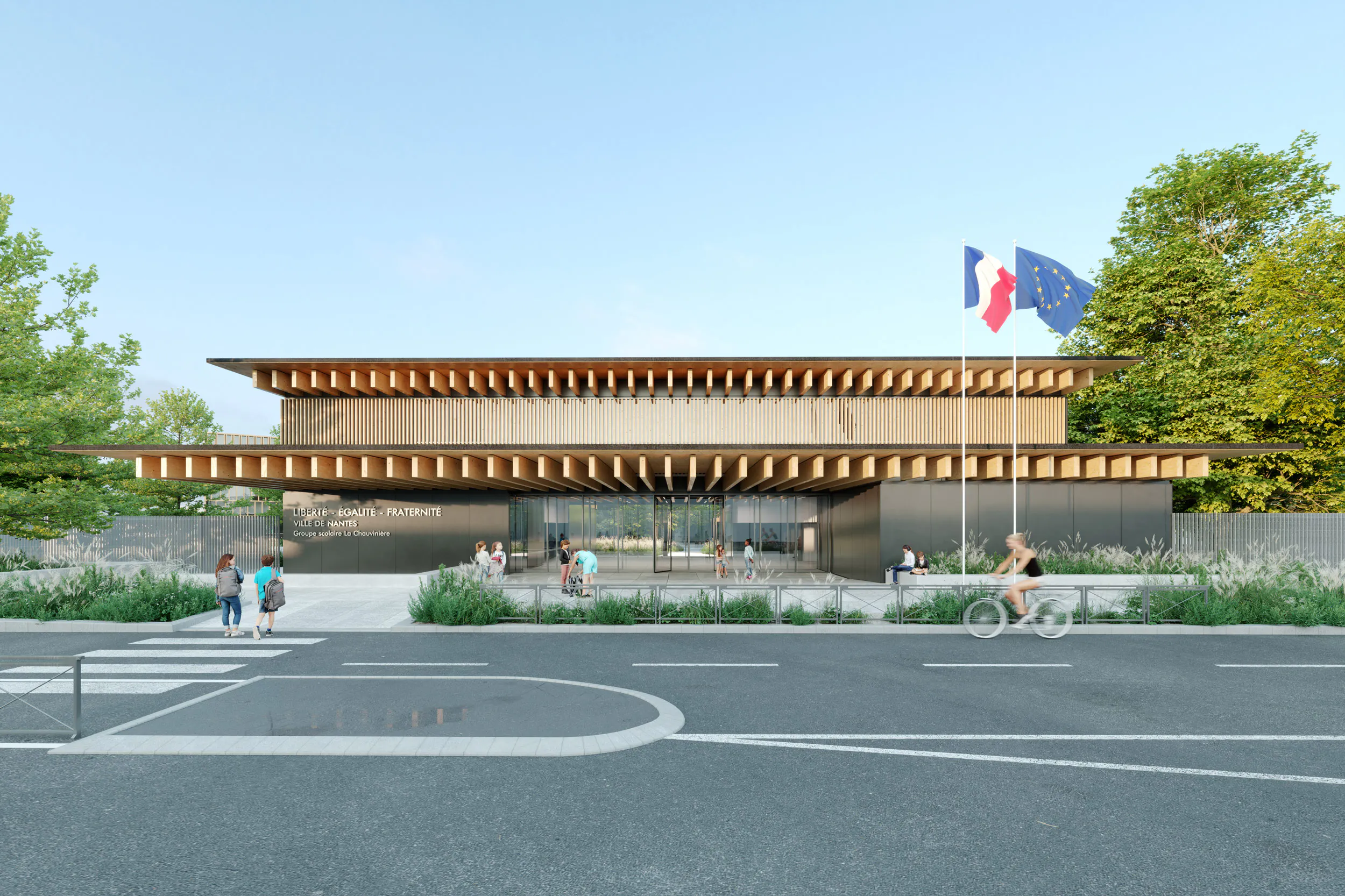 Primary School La Chauvinière - W-Architectures [Voinchet & Architectes ...