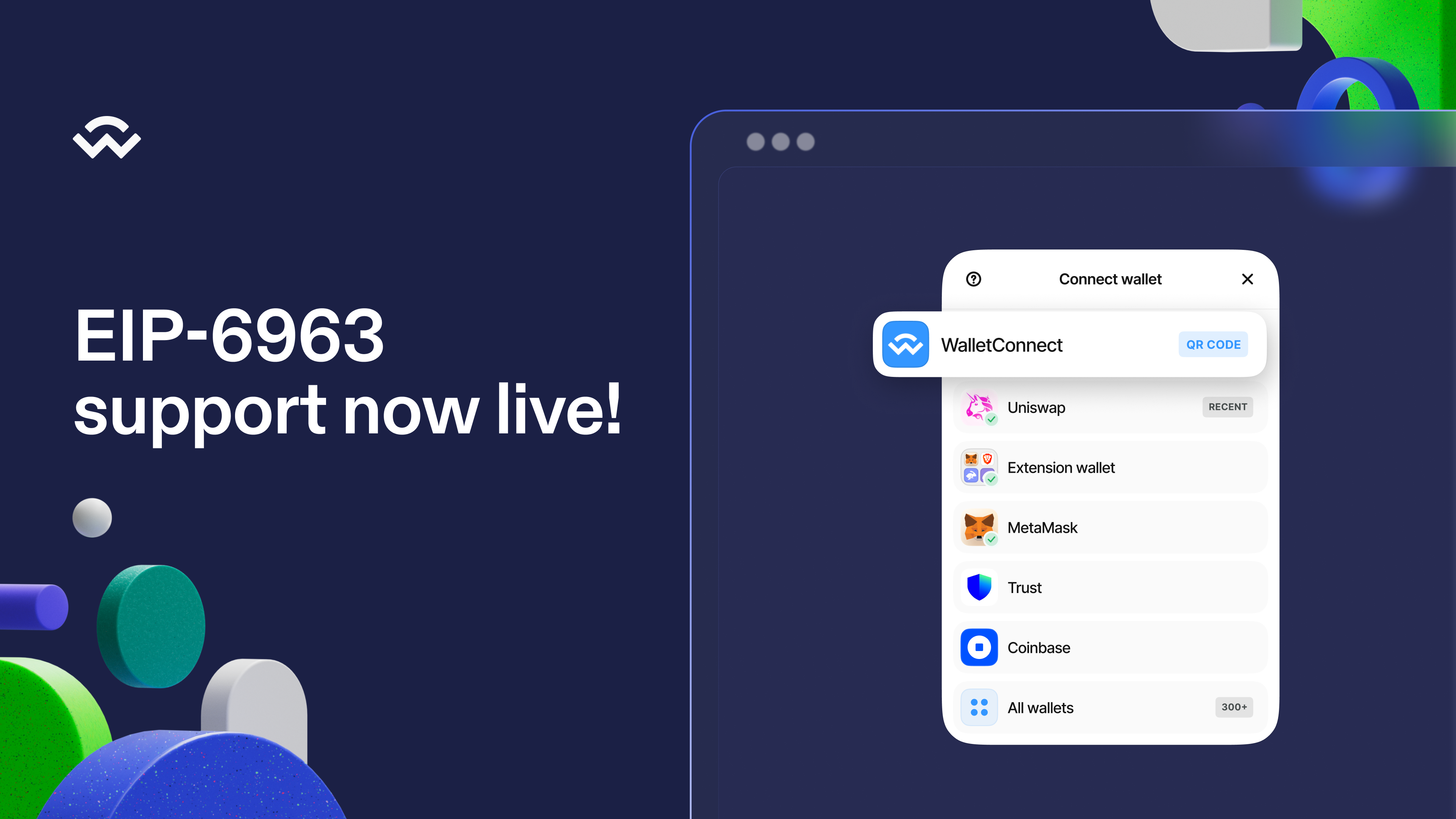 Web3Modal v3.1: Industry-leading EIP-6963 support live! | WalletConnect