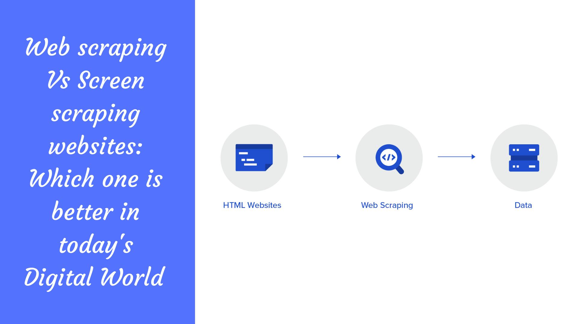 Web Scraping Vs Screen Scraping Websites Which One Is Better In Todays Digital World 