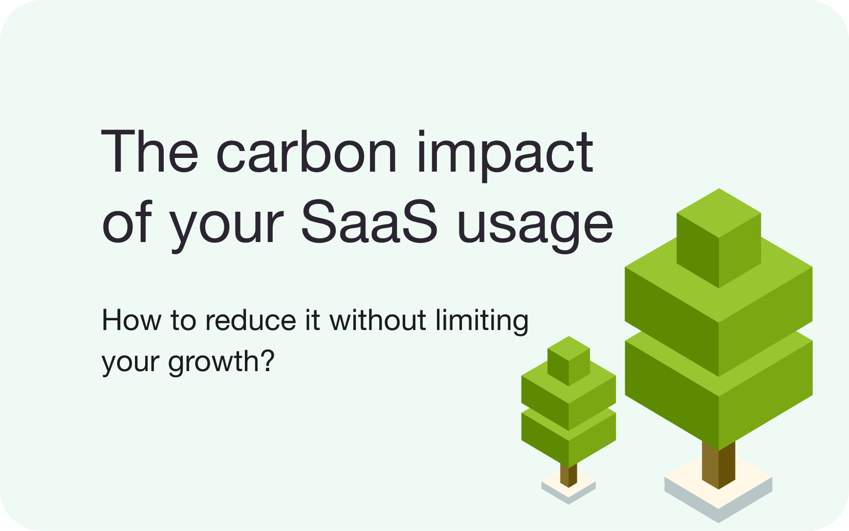Environmental impacts of using SaaS