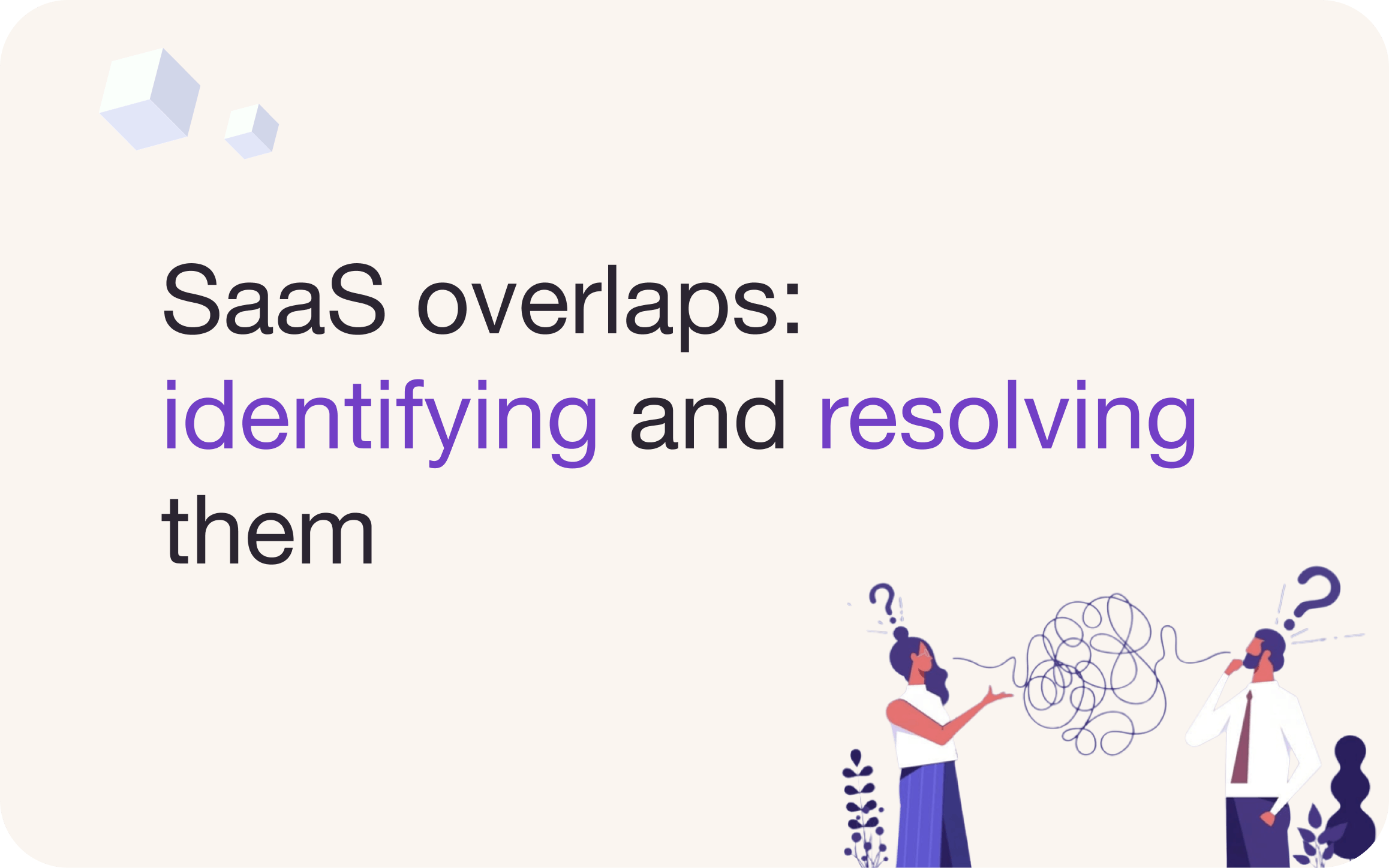 SaaS overlaps: identifying and resolving them