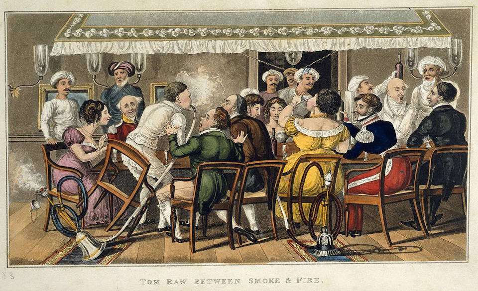 Hookah smoking in colonial Calcutta | Wellcome Collection