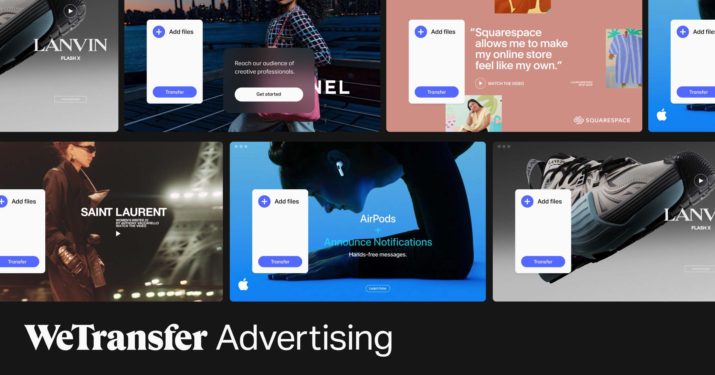 Advertising | WeTransfer