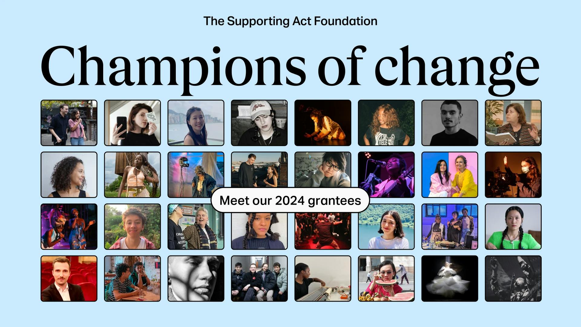 WeTransfer’s Supporting Act Foundation unveils champions of change for 2024