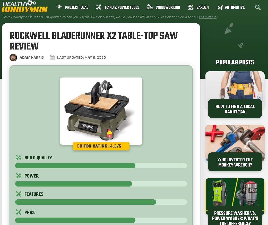 WhyBuy – Rockwell Blade Runner X2 Portable Table Saw