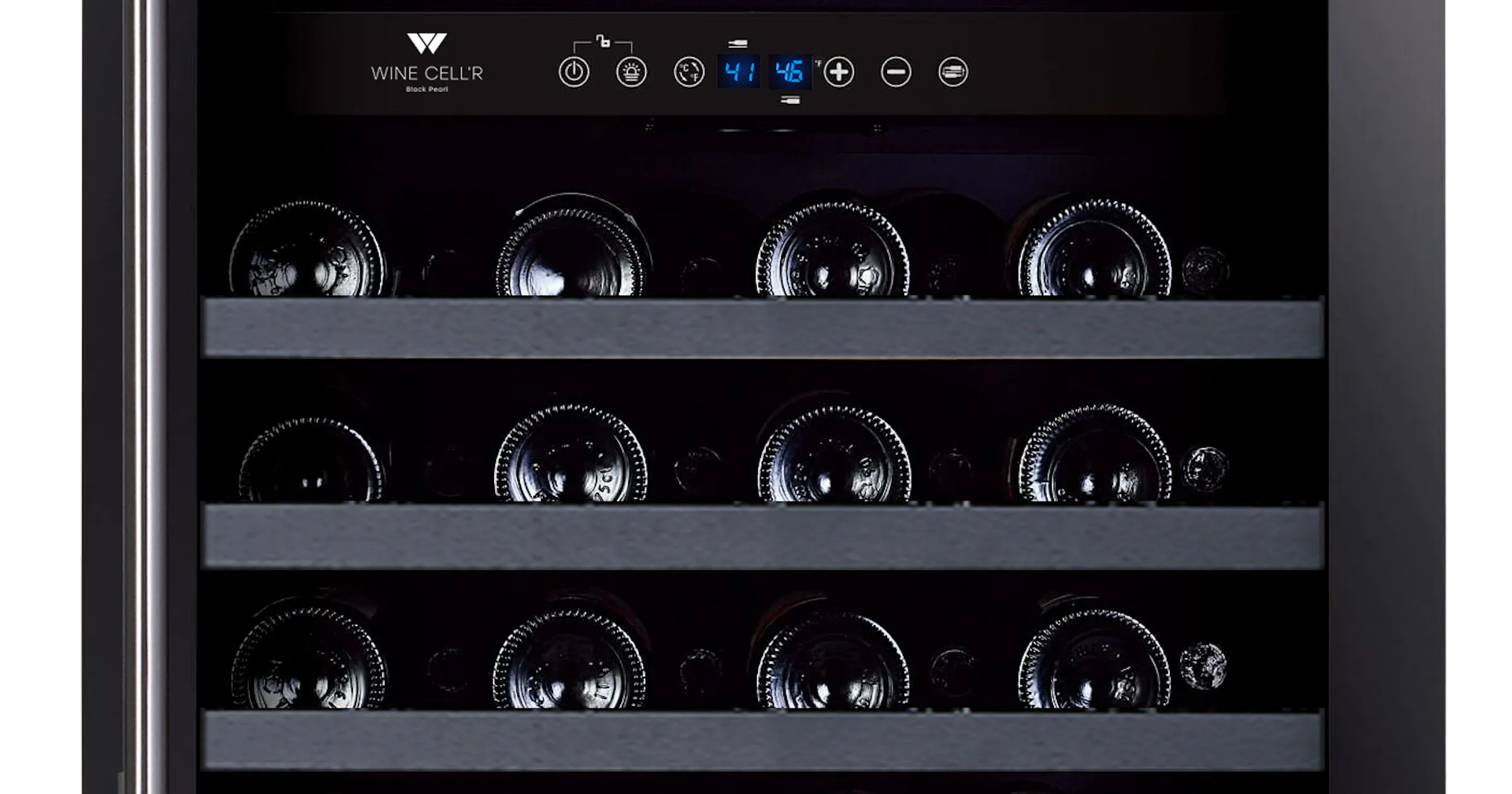 WineCell R Cellar Black Pearl Collection 46 Bottles 2 Zones winecell-r-cellar-black-pearl-collection-46-bottles-2-zones