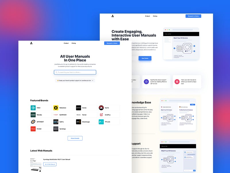 usermanual.com | Website Design & Development Project | WITH LOVE INTERNET