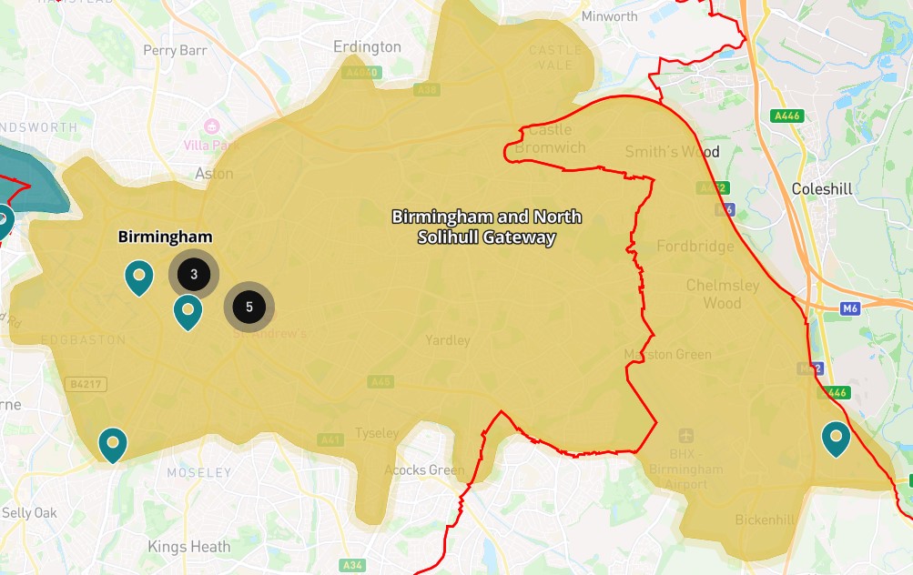 Site Selection WM: West Midlands Real Estate Development Map