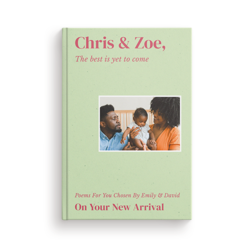 A personalized poetry book for the newly graduated