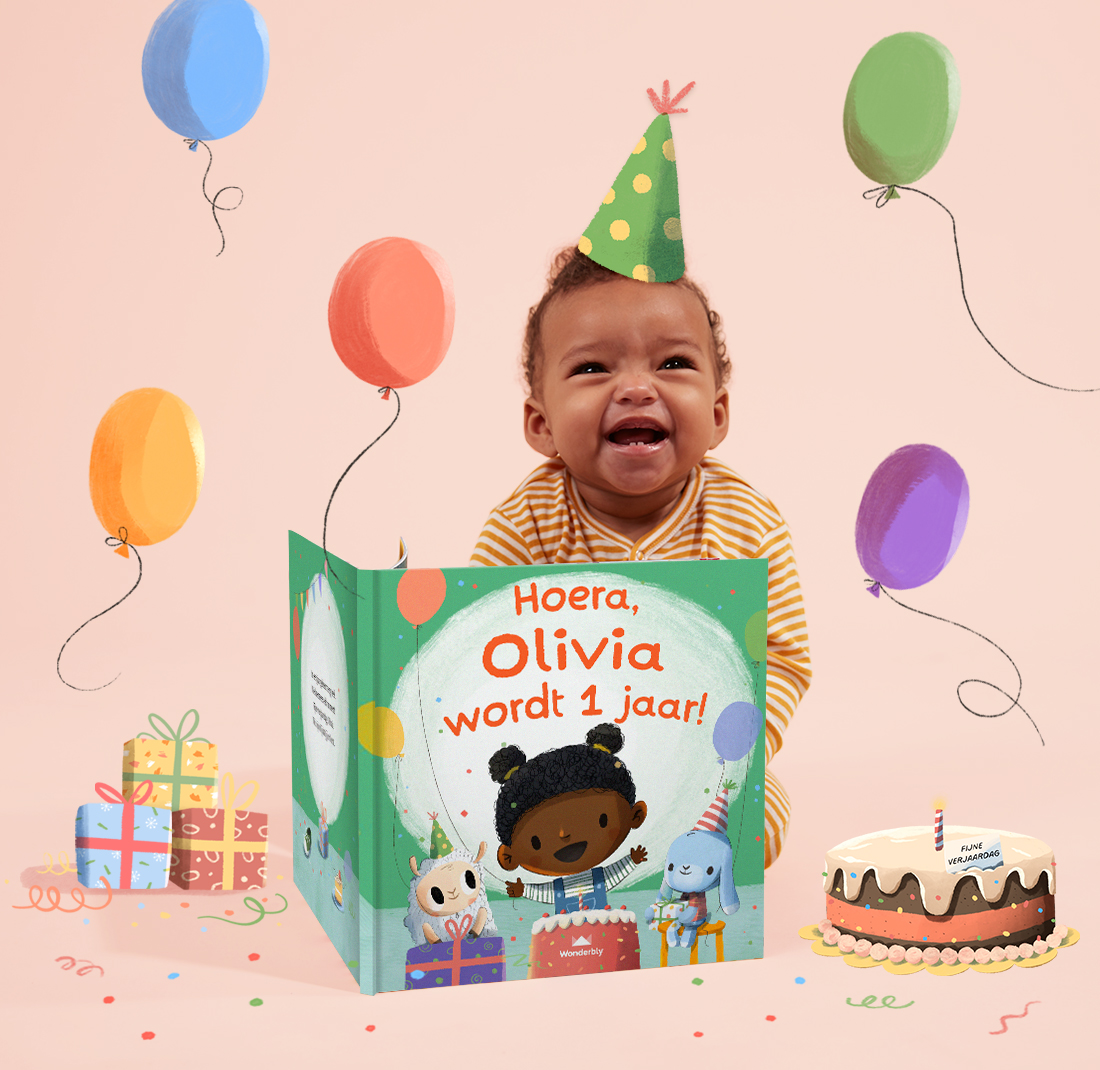 Hoera, jij wordt 1 jaar! | Personaliseer je baby's boek | Wonderbly
