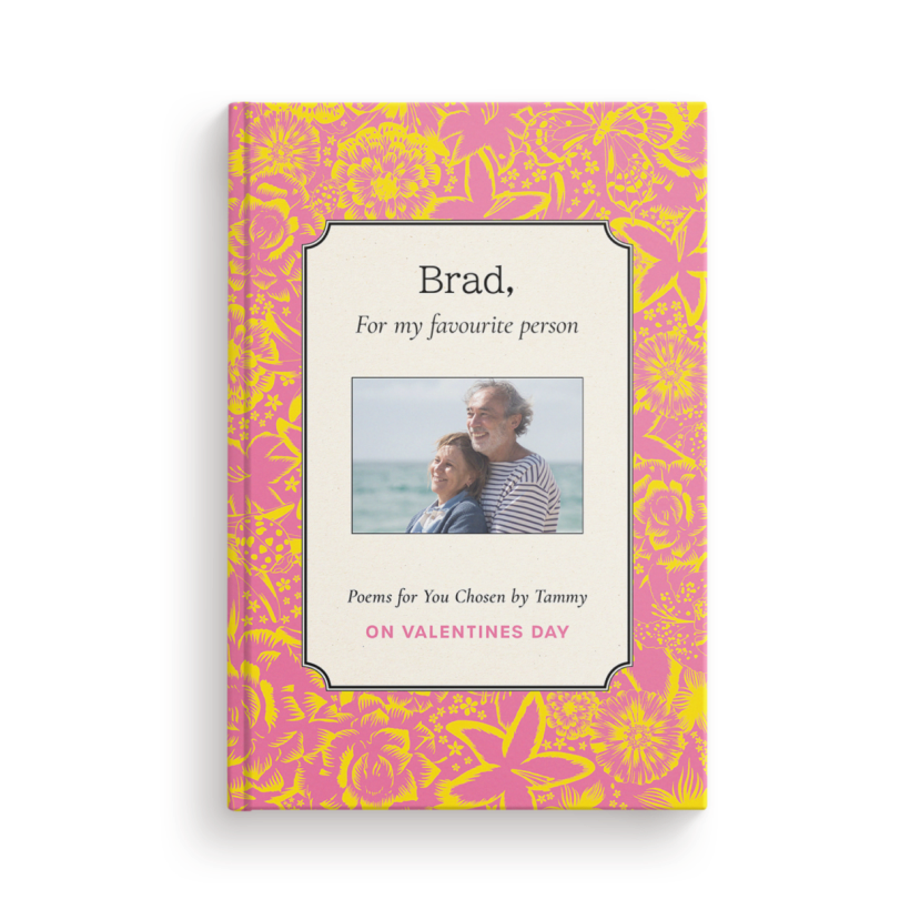 A personalised book of anniversary poems
