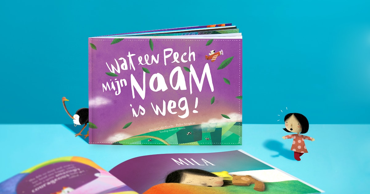 Wat een pech, mijn naam is weg! | Gepersonaliseerd kinderboek | Wonderbly