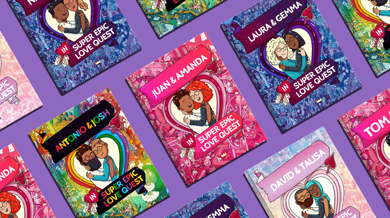 Your Super Epic Love Quest | Personalized Love Book | Wonderbly