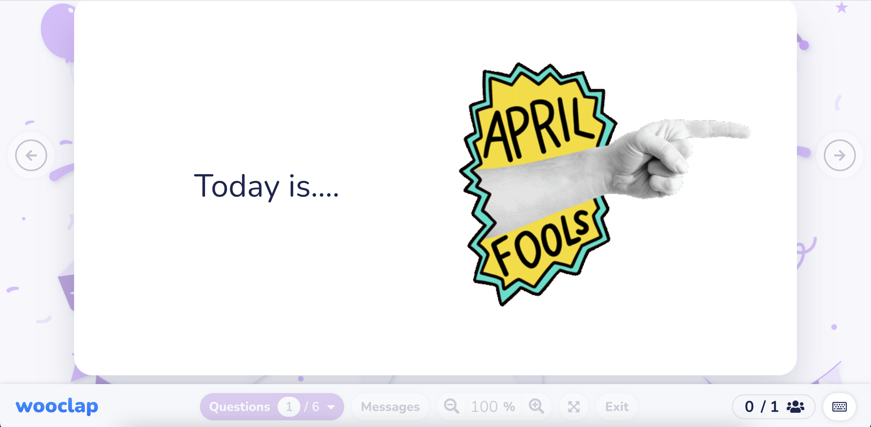 Have fun with our April Fool's Day template!