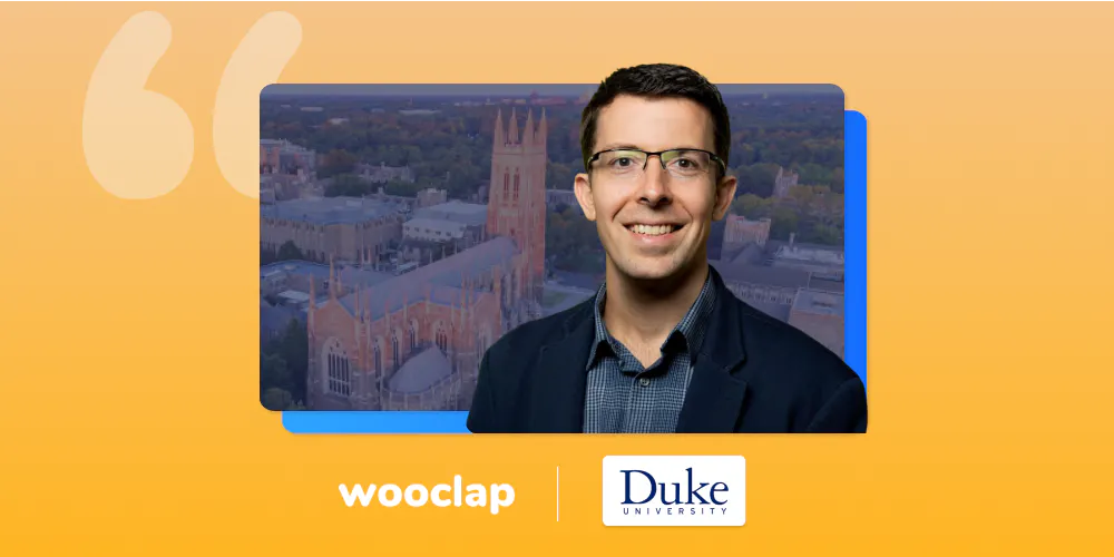 Colin Yuckman on Boosting Engagement with Wooclap at Duke