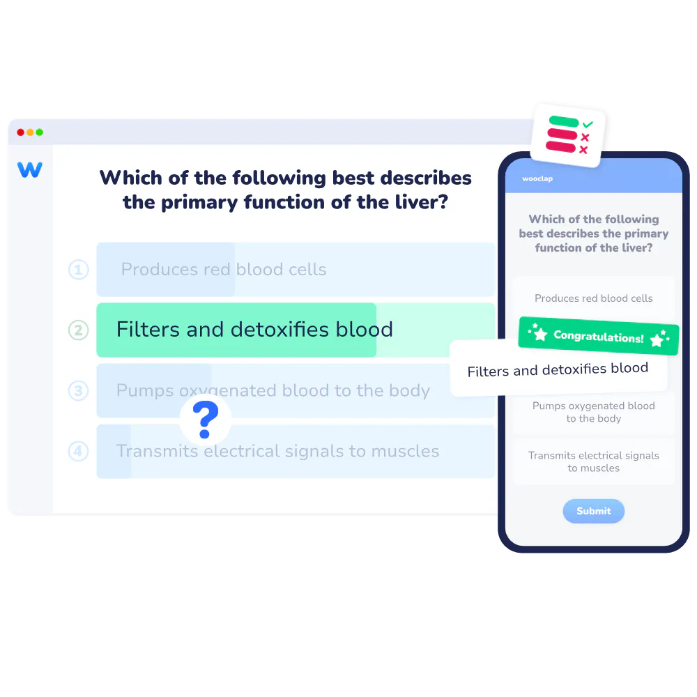 Créez des QCM interactifs pour l’université | Wooclap