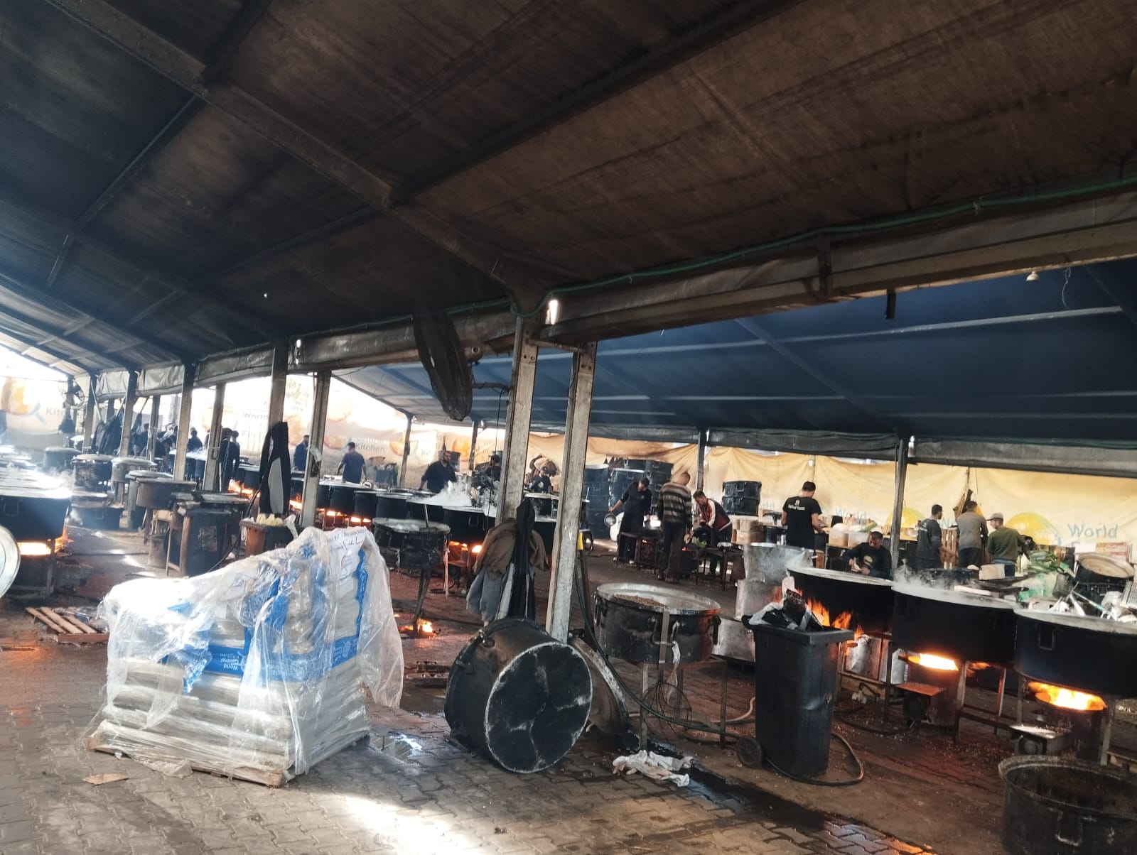 Blue background with abstract bubbles forming the continents of the world