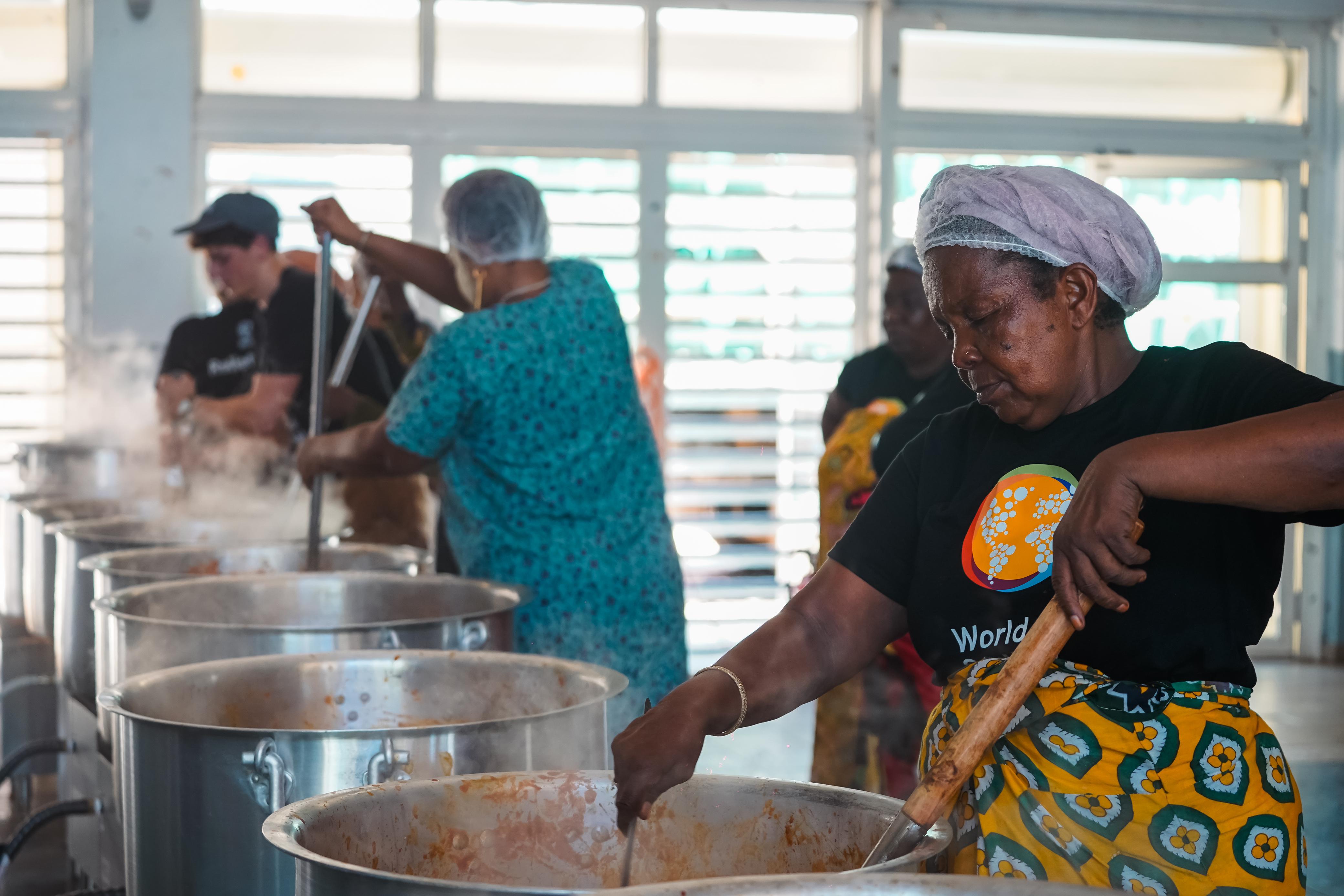 Blue background with abstract bubbles forming the continents of the world