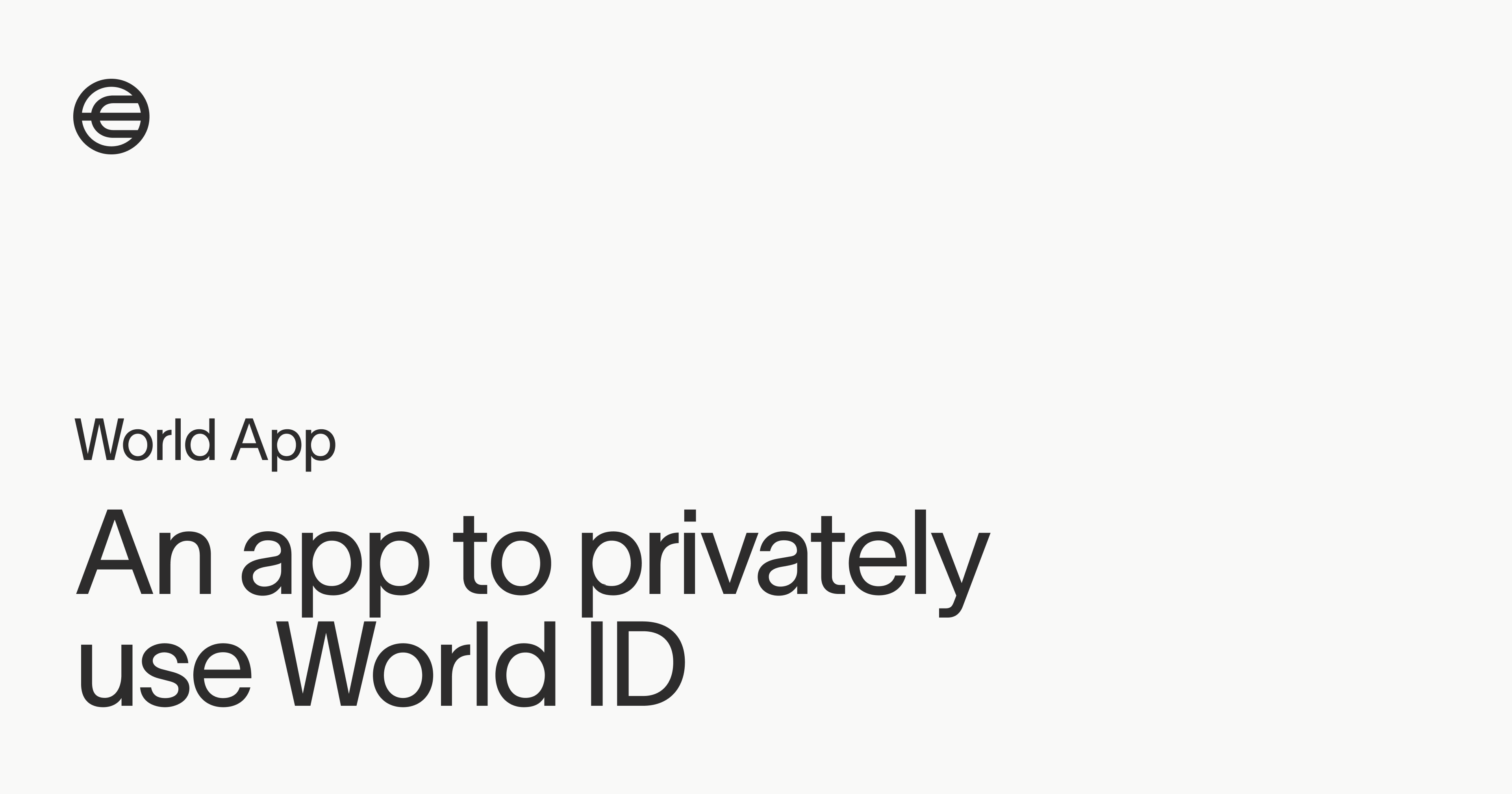 The World App by World - Provides simple and easy access to World Network
