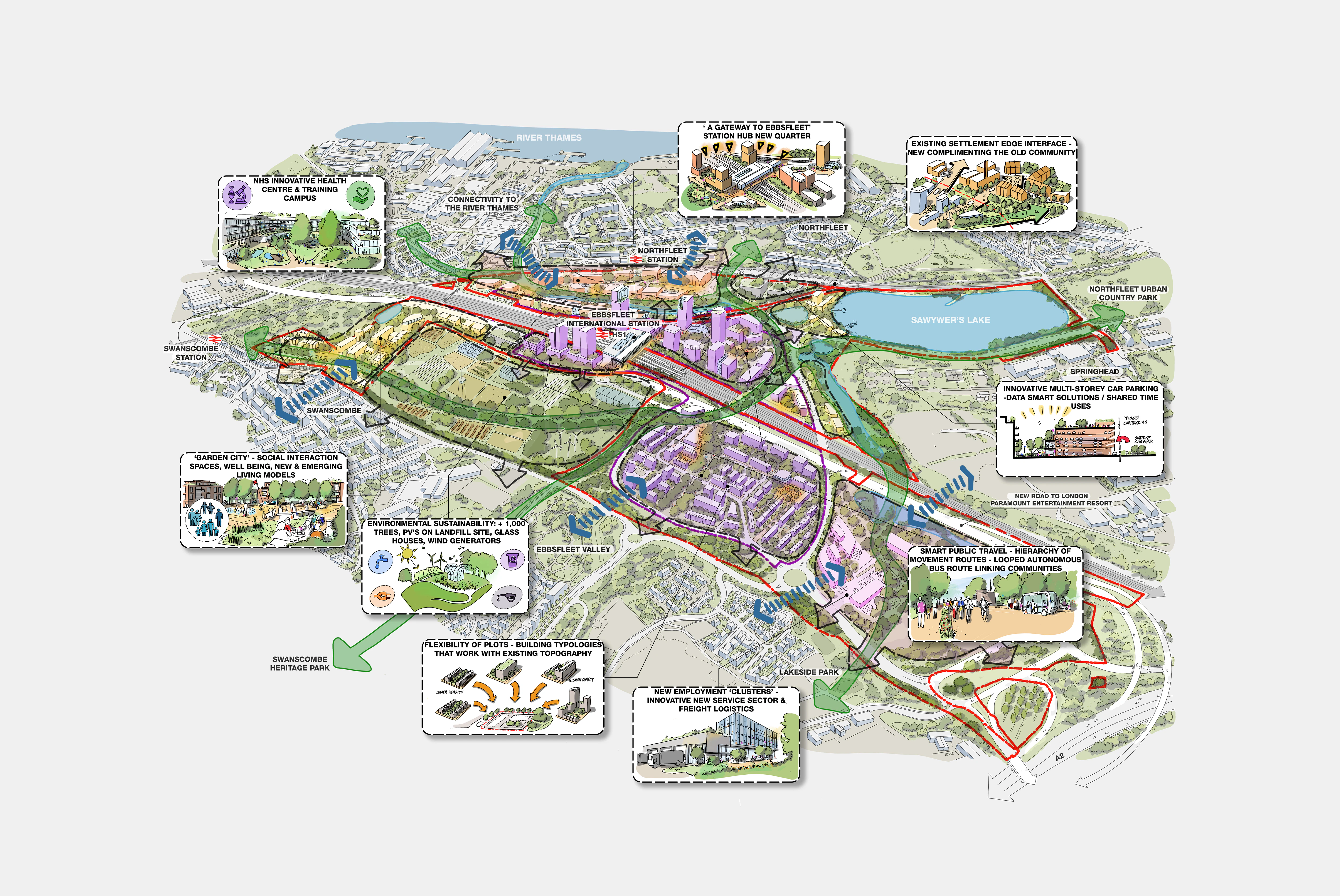 Ebbsfleet Central Masterplan | WW+P