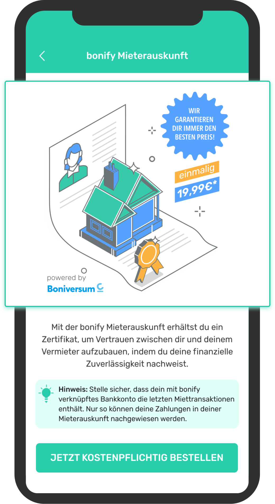 Neues Passwort | bonify