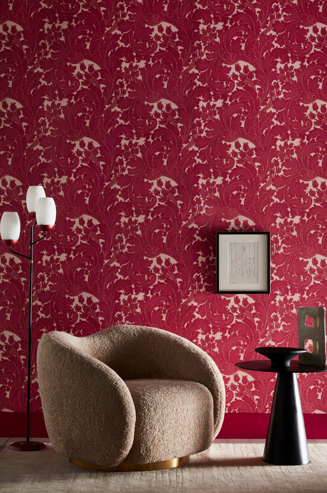 Red Wallpaper | Little Greene