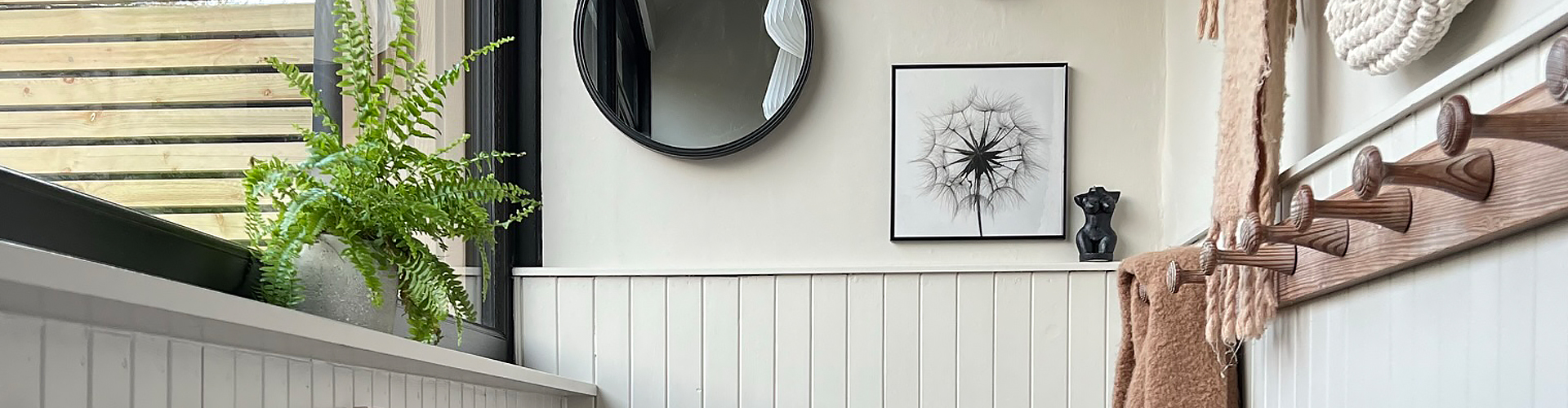 A calm and welcoming entrance space with @jade.doutch | Little Greene