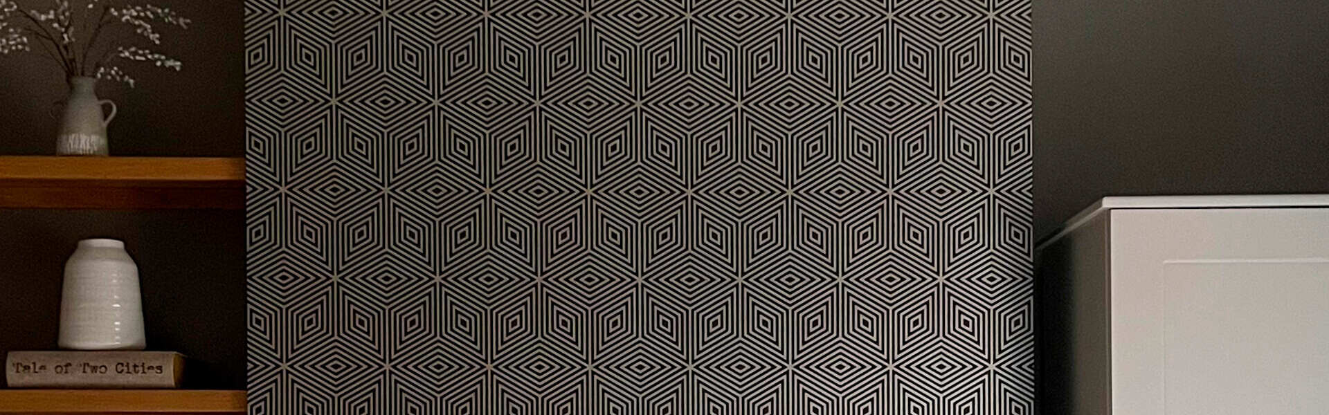 Using Marquetry Tile for a bedroom scheme - Paint & Paper Library Blog