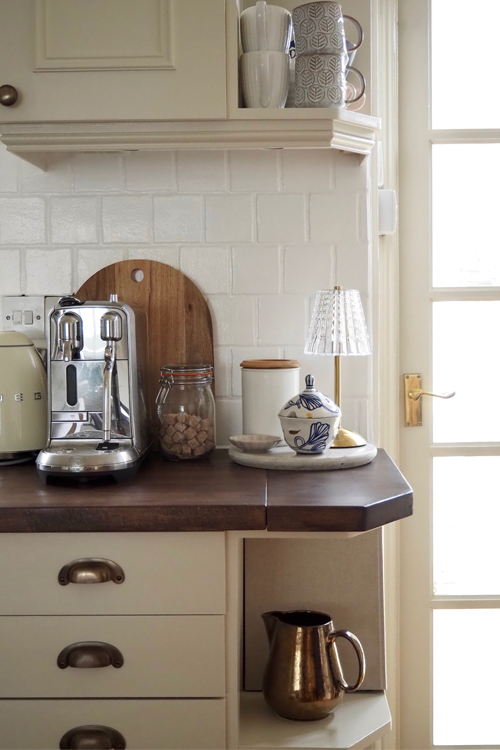 A soft, tonal Sand kitchen scheme with @ourhebehome | Paint & Paper ...