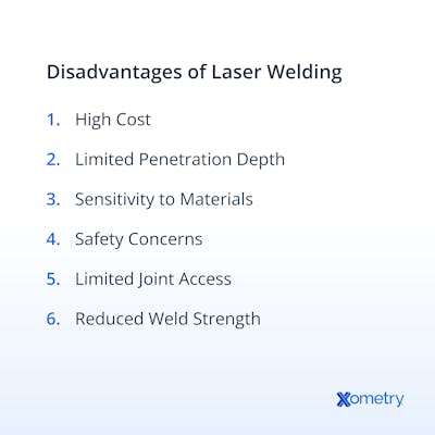 6 Disadvantages of Laser Welding | Xometry