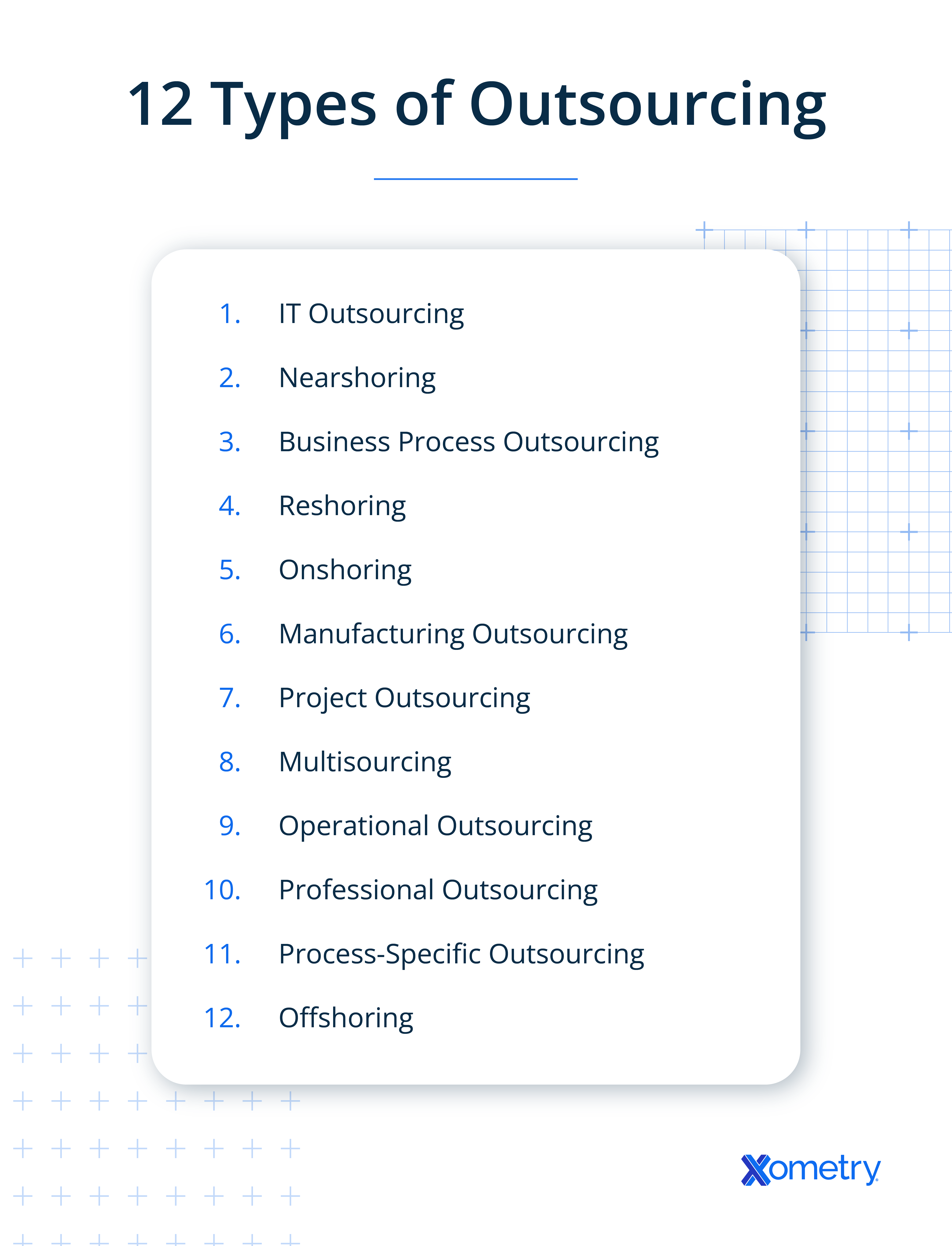 12 Types of Outsourcing | Xometry