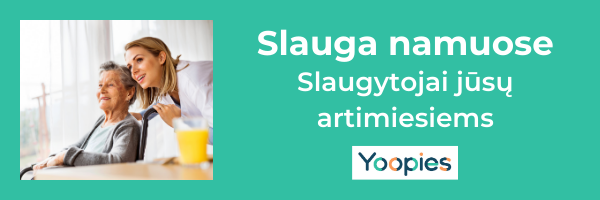 Slauga namuose: senelių priežiūra bei slaugytojų paieška