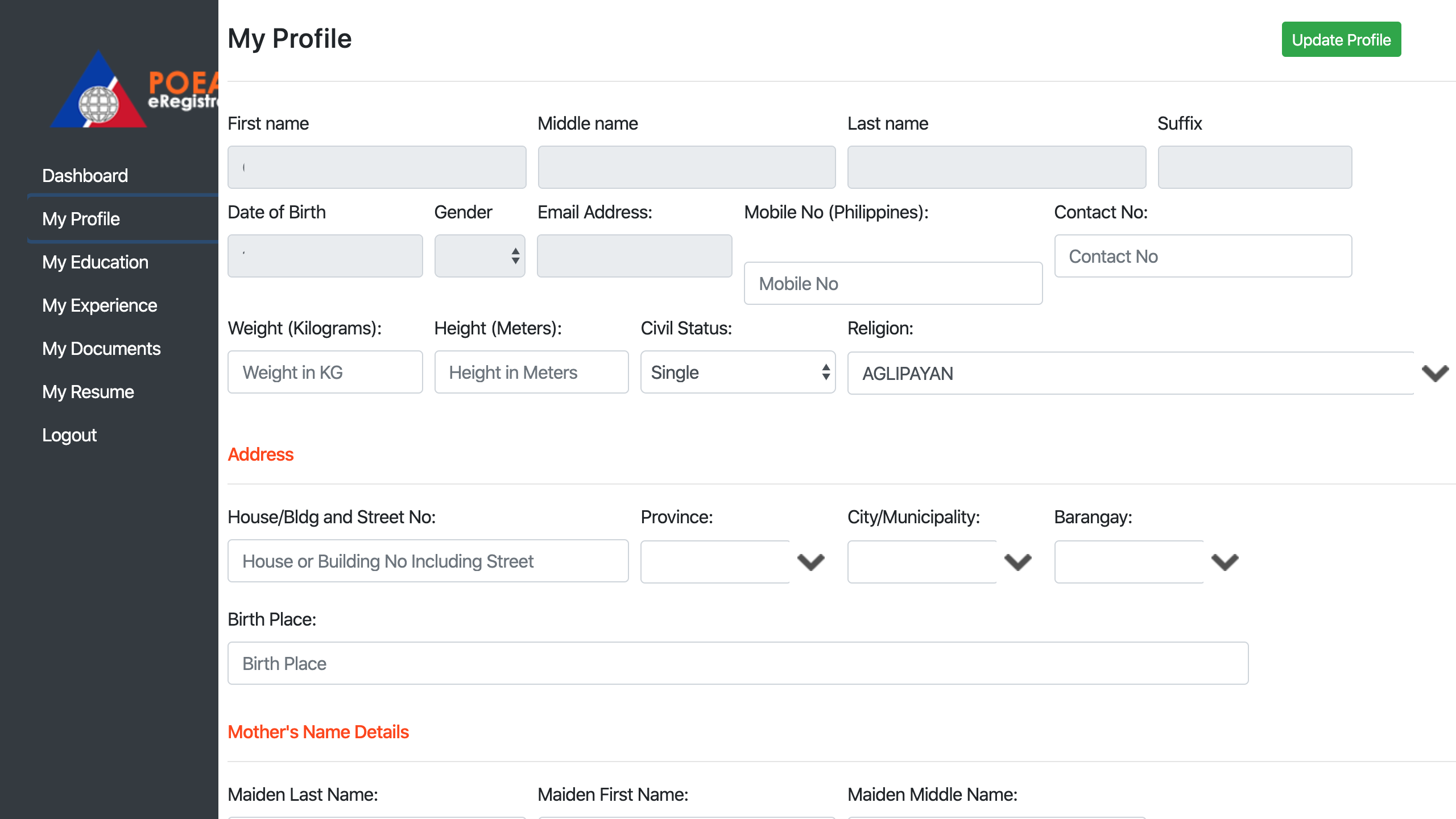 Guide to POEA E-Registration