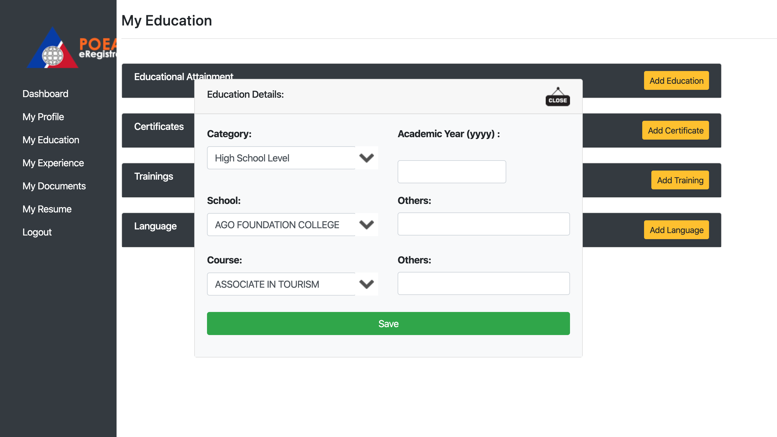 Guide to POEA E-Registration