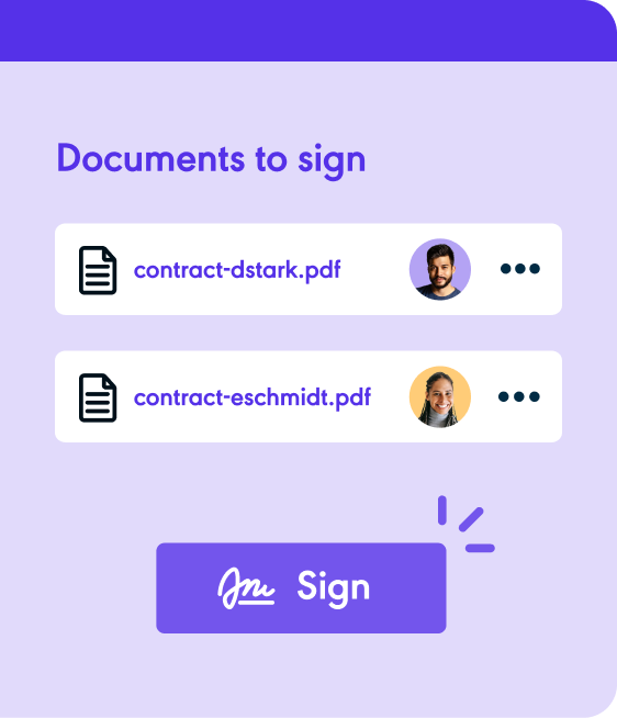 API eSignature integrated into your solutions