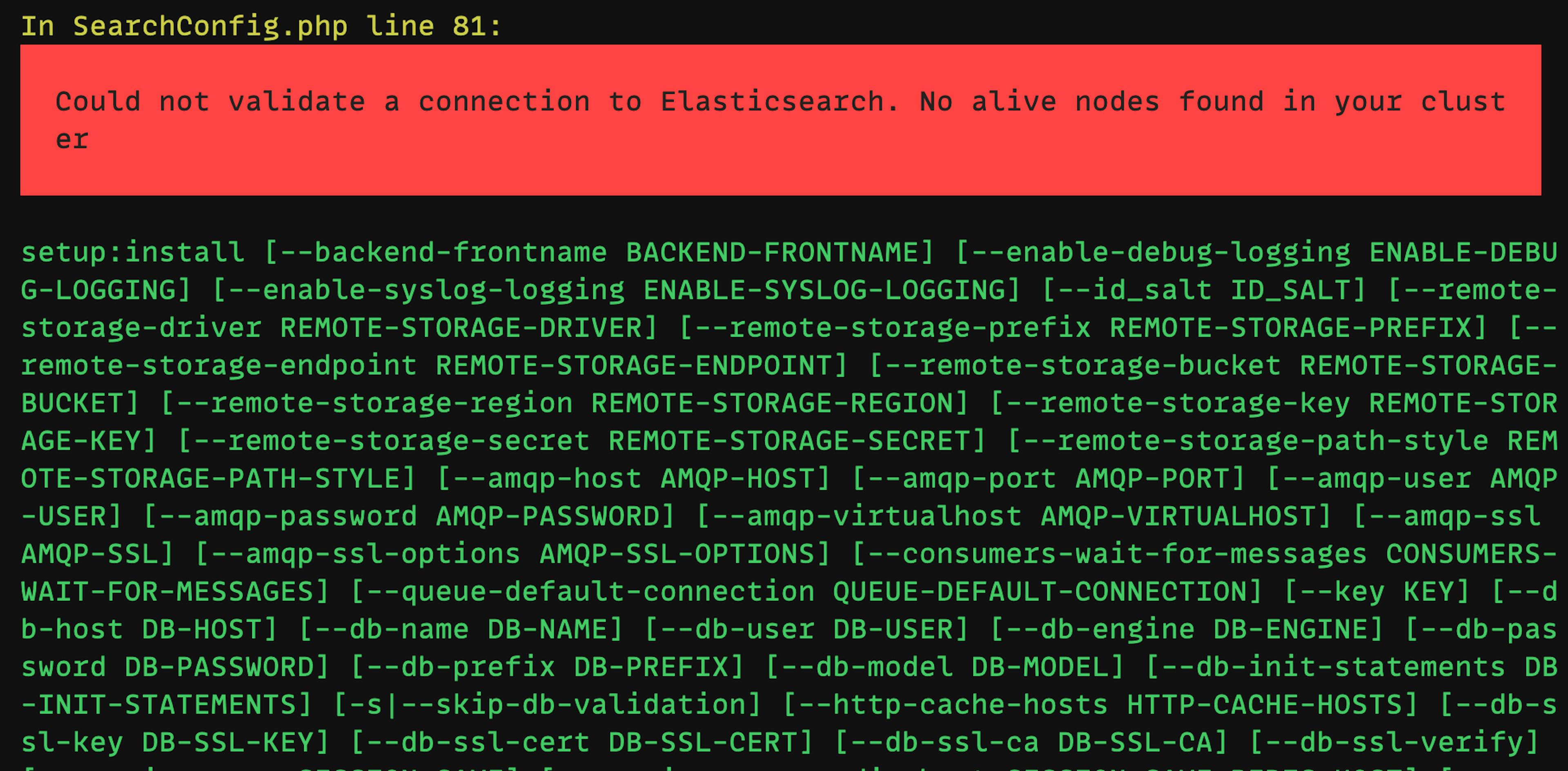 Magento 246 Bug Could Not Validate A Connection To Elasticsearch Patrick Web Co