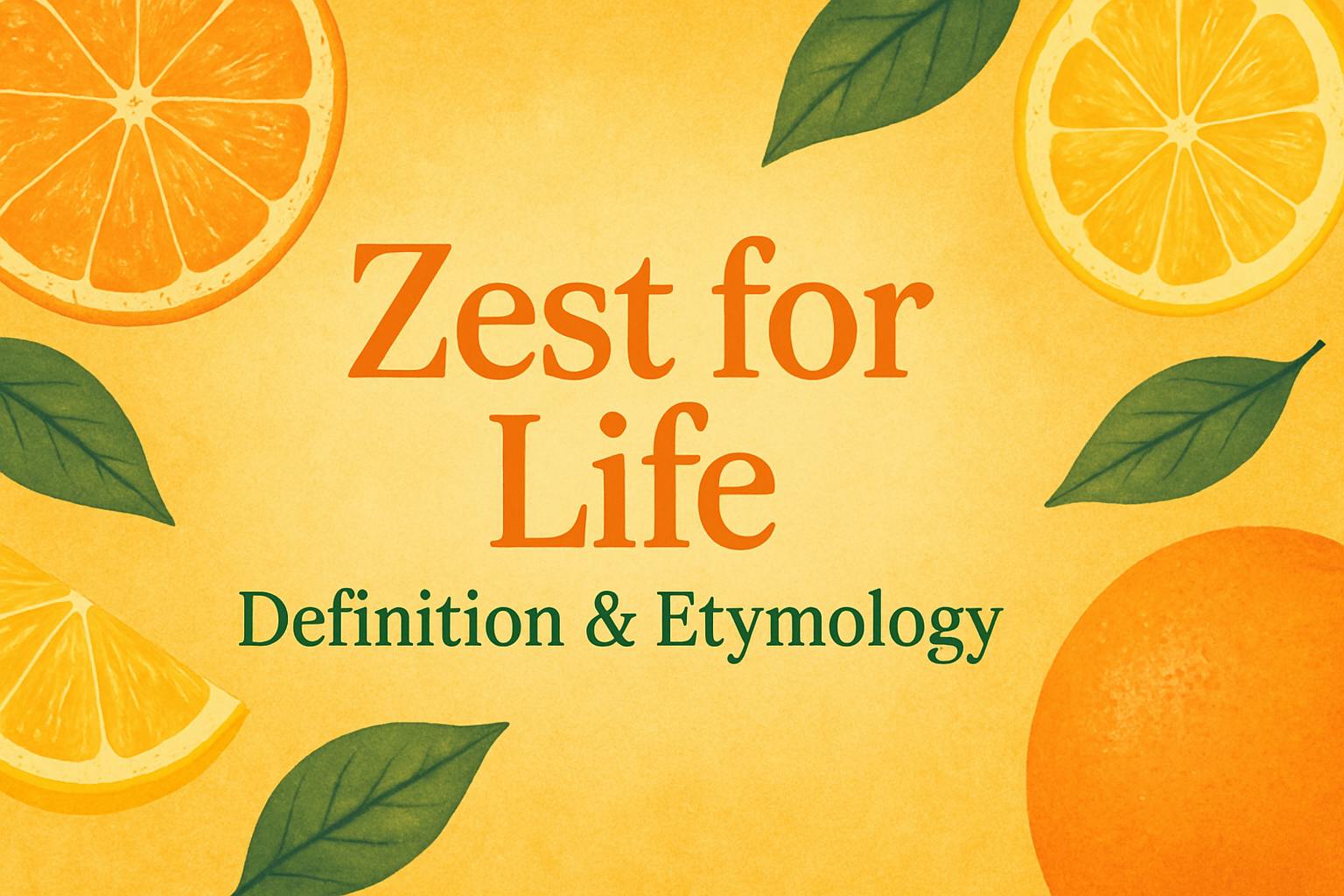 Learn the true meaning and origin of “zest for life,” why psychologists ...