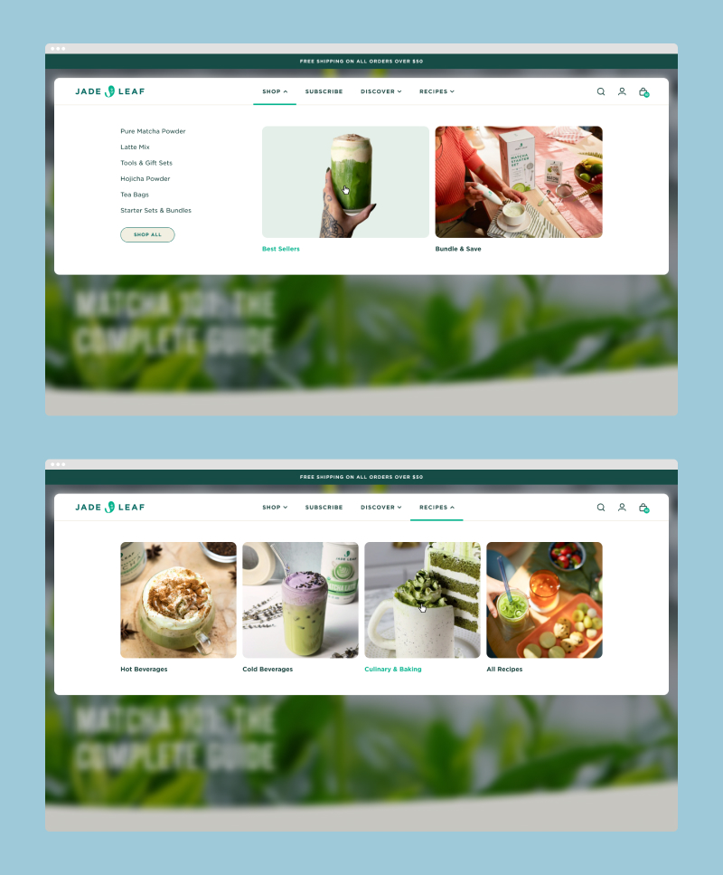 Jade Leaf Matcha: Shopify Redesign for Direct to Consumer Success - Datmos
